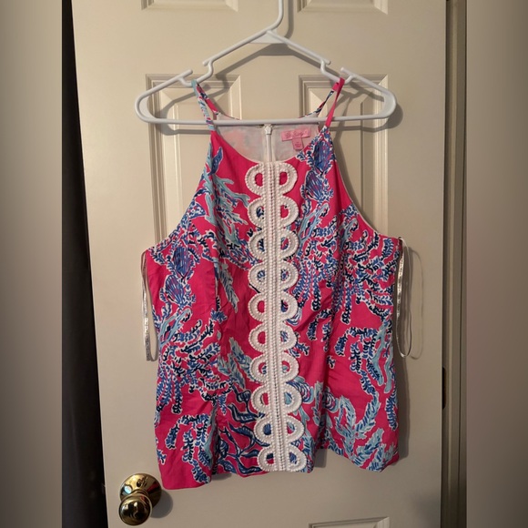 Lilly Pulitzer | Tops | Lilly Pulitzer Annabelle Tank In Blue Samba ...
